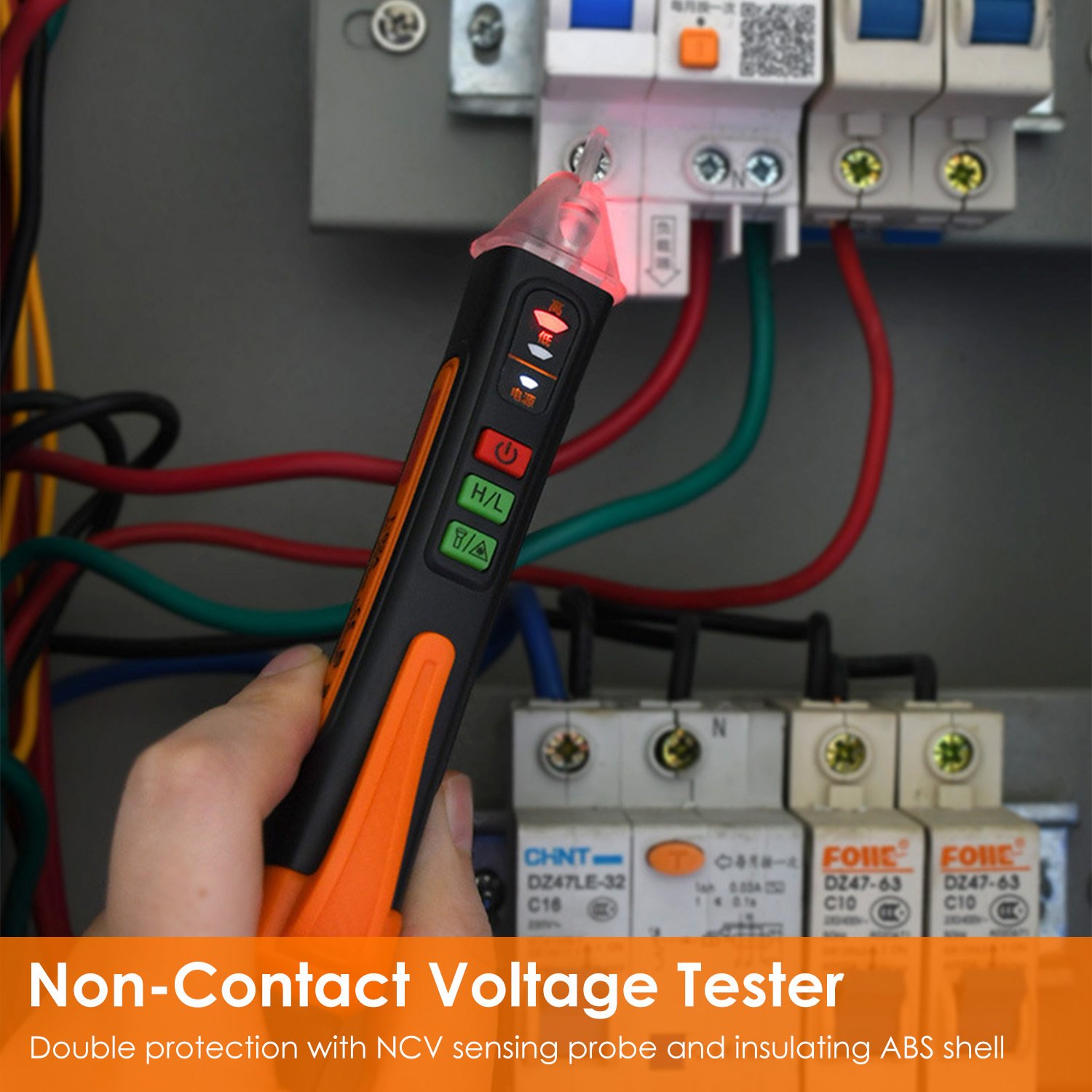 Test Light Dual Range AC 12V-1000V/48V-1000V Non-contact Voltage ...